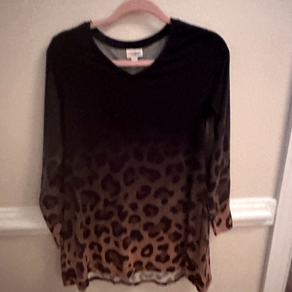 LuLaRoe | Tops | Lularoe Top Black And Cheetah | Poshmark